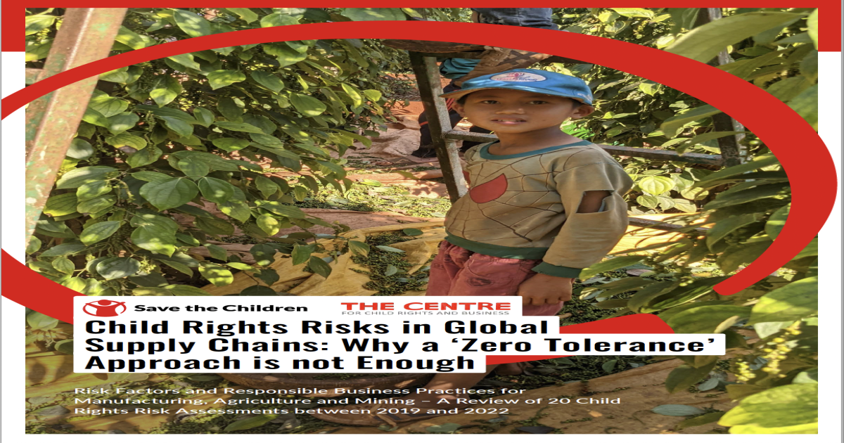 Child labour risks found widespread in global supply chains — Save the ...