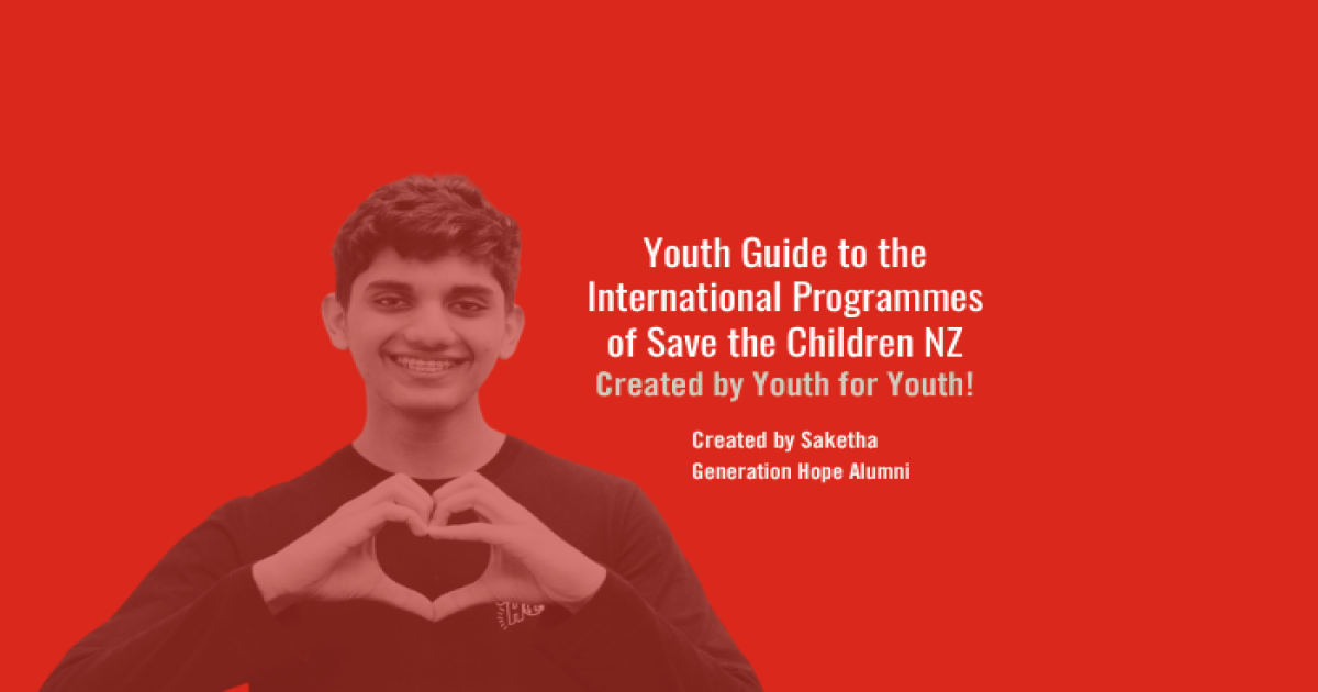 Youth Guide To Save The Children Nz S Global Impact Save The Children Nz